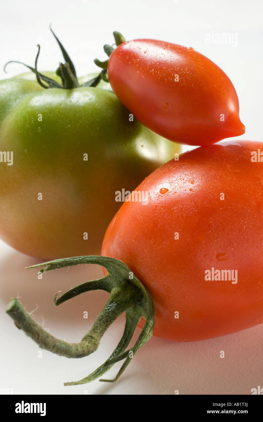 Three different tomatoes FoodCollection Stock Photo - Alamy