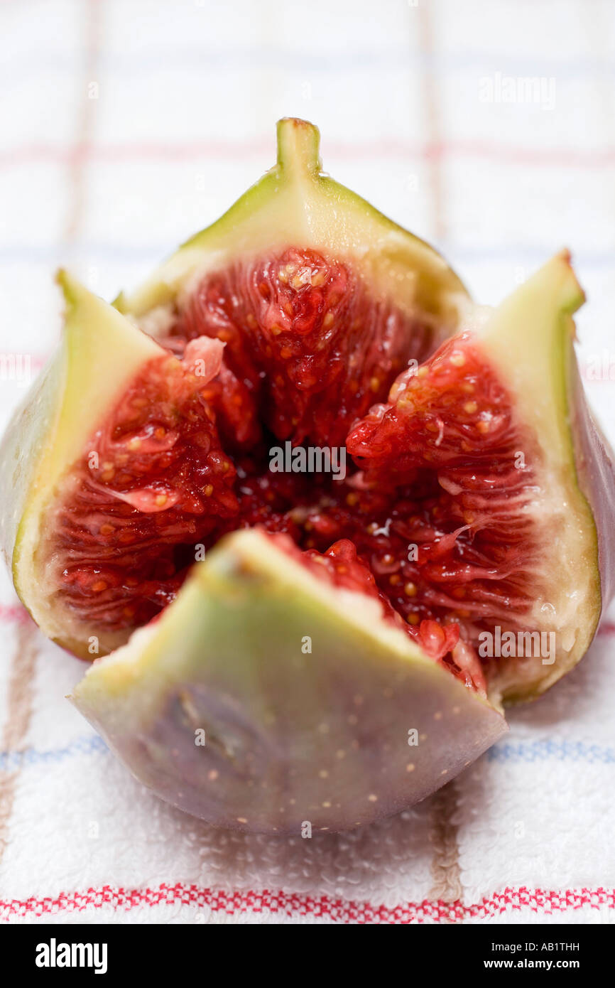 Fresh fig cut open FoodCollection Stock Photo - Alamy