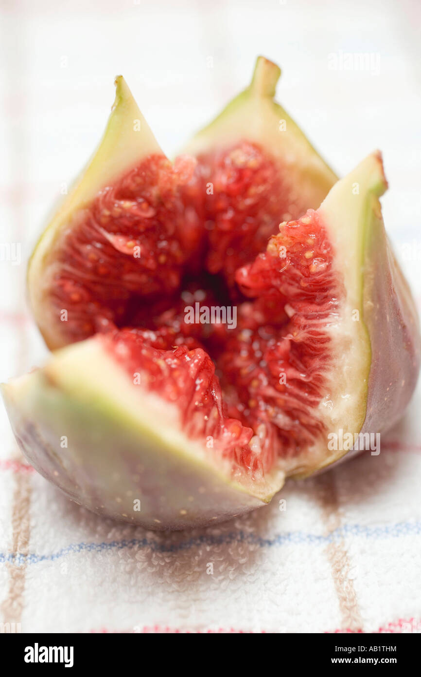 Fresh fig cut open FoodCollection Stock Photo - Alamy