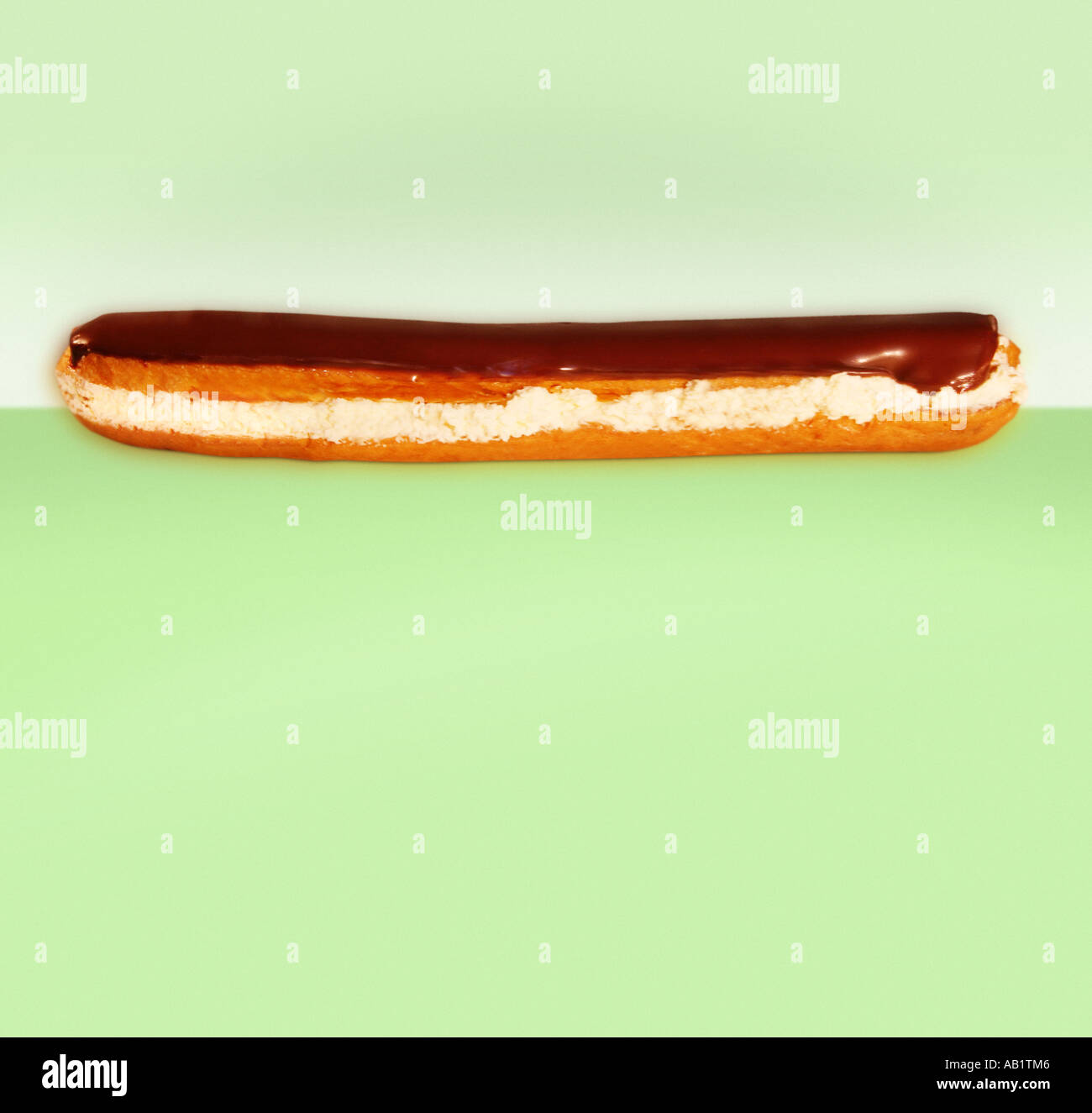 a large chocolate eclair Stock Photo - Alamy