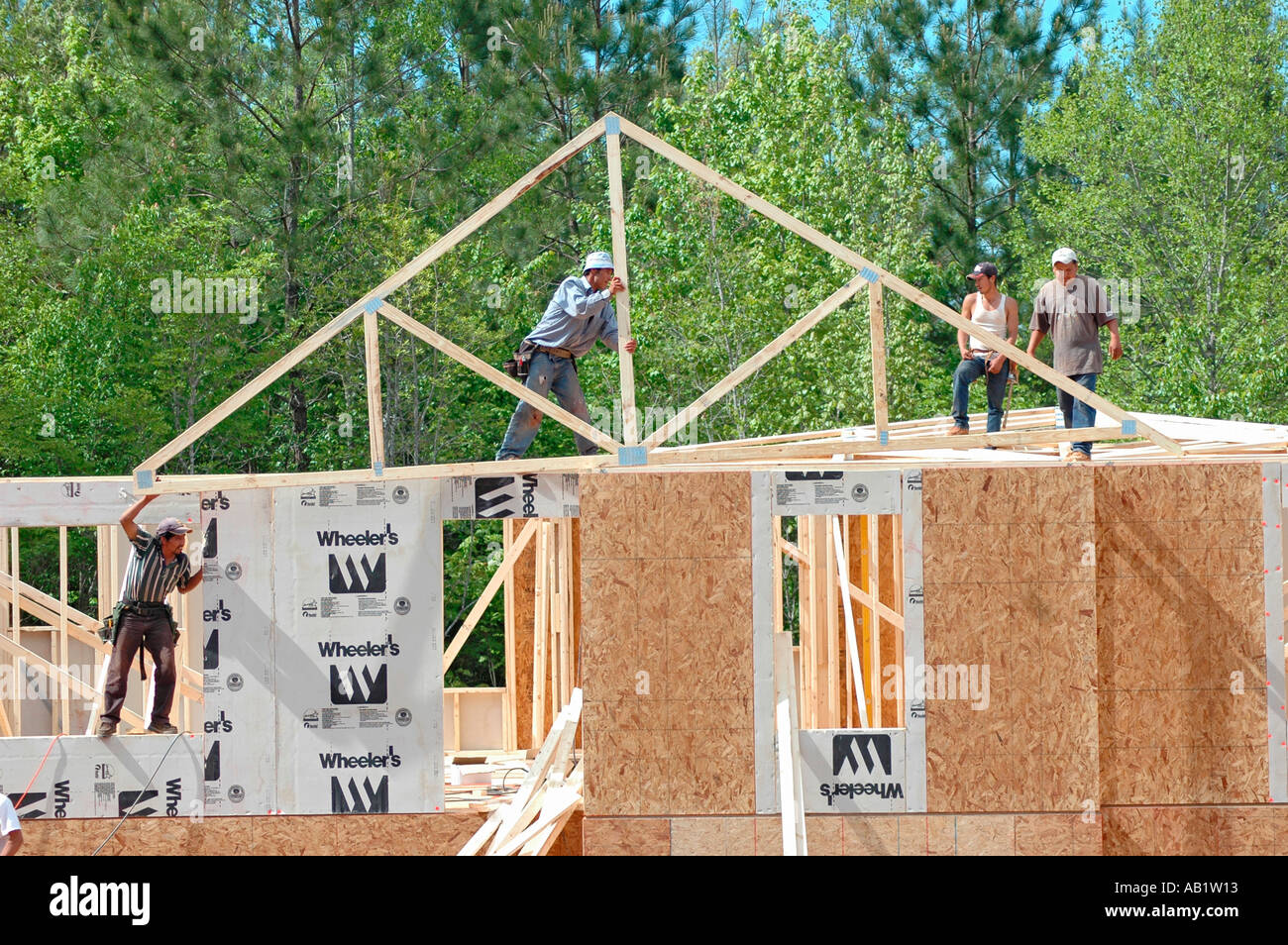 Stick built steel framing hi-res stock photography and images - Alamy