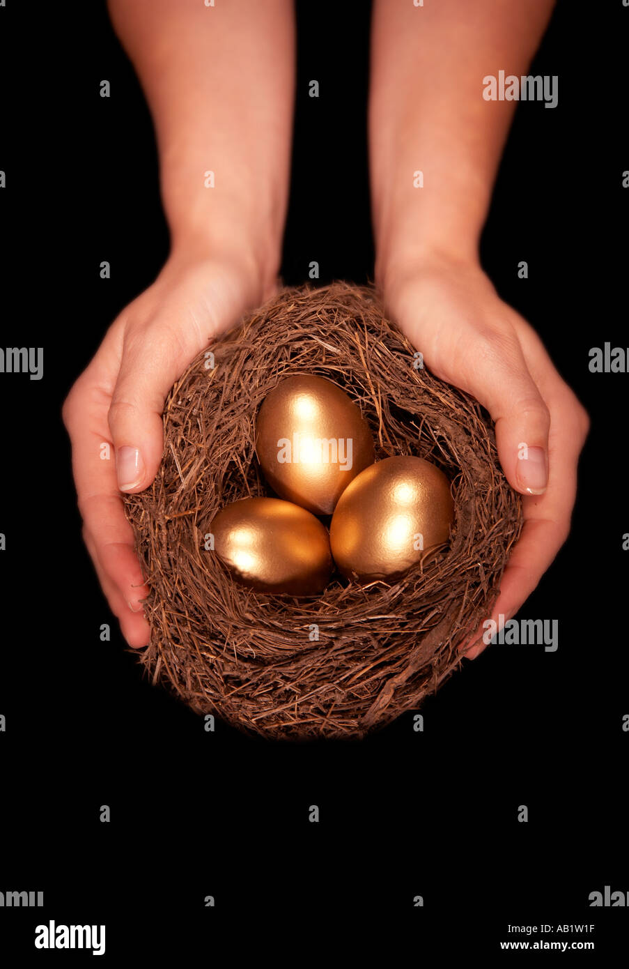 Woman birds nest hi-res stock photography and images - Alamy