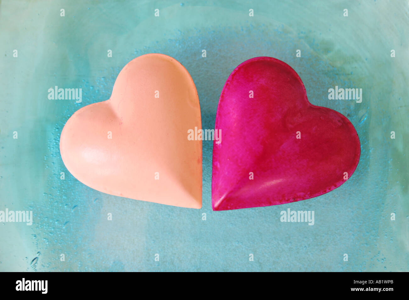Two hearts hi-res stock photography and images - Alamy