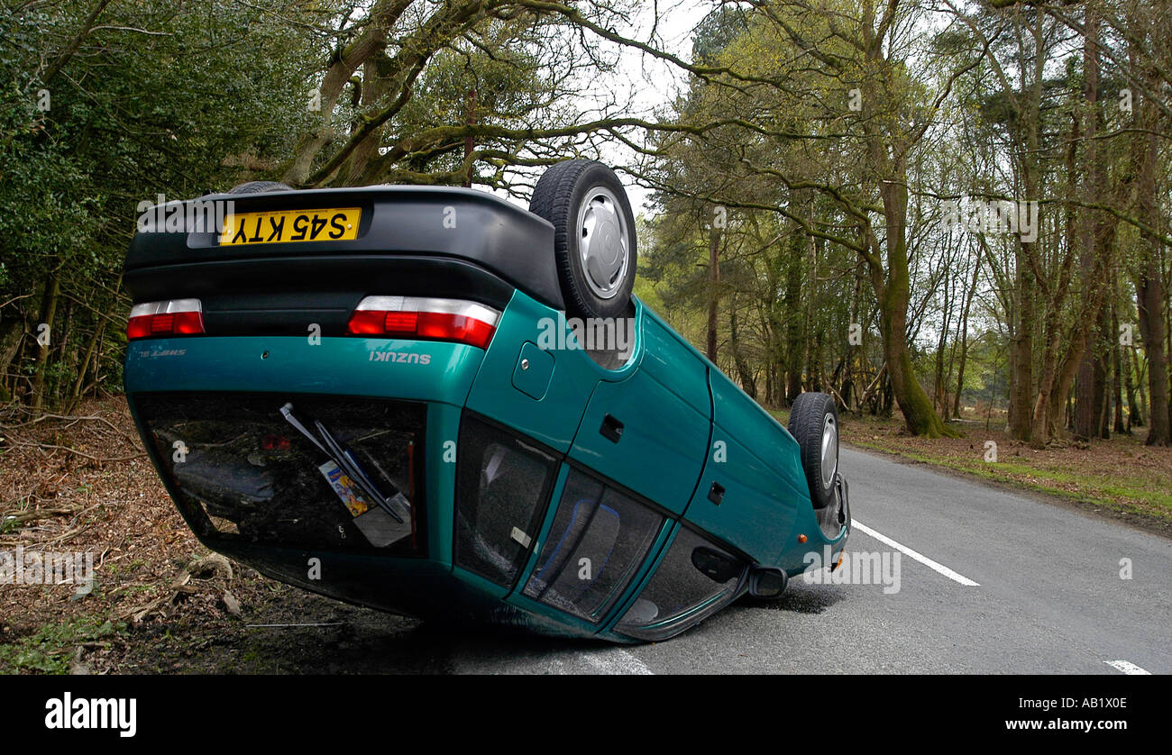 1998 Suzuki Swift Accident in 2004 Stock Photo - Alamy