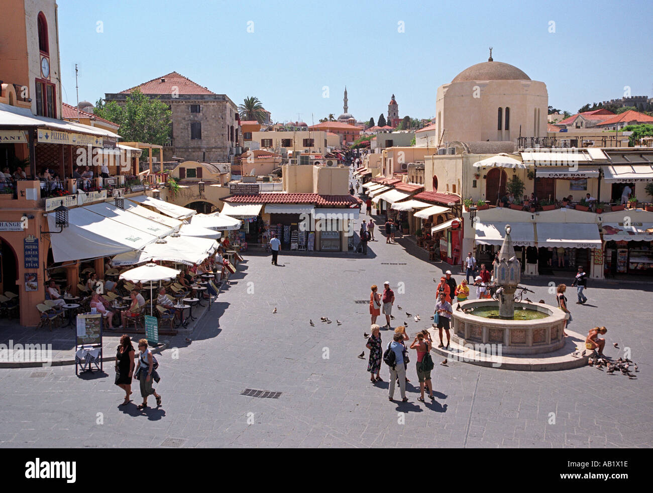 Old Town of Rhodes Stock Photo - Alamy