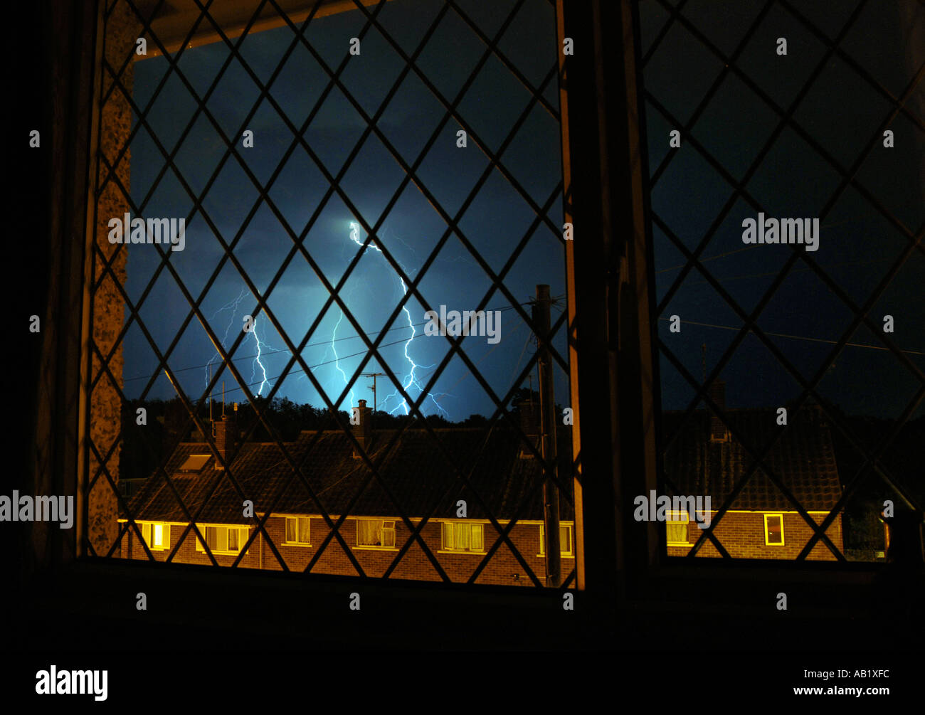 Lightening strike house hi-res stock photography and images - Alamy