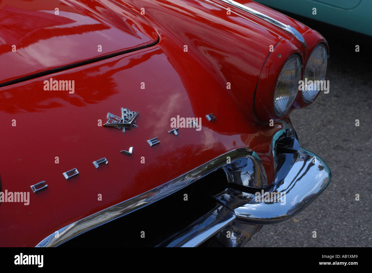 Classic Red Corvette Stock Photo - Alamy