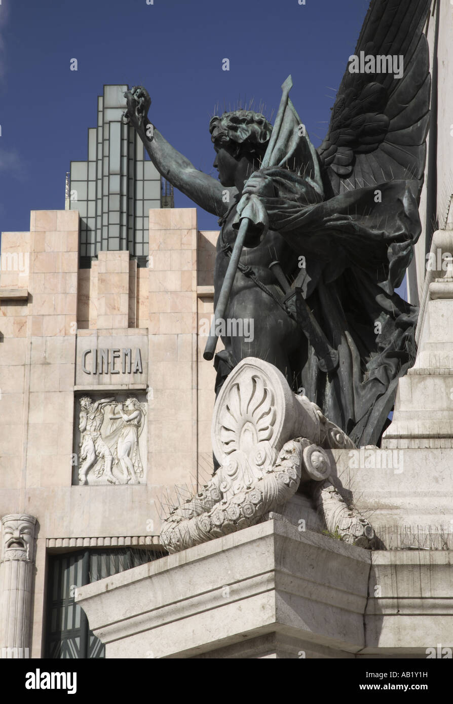 Eden Theatre in the Praca dos Restauradores Square, Lisbon, Portugal ...