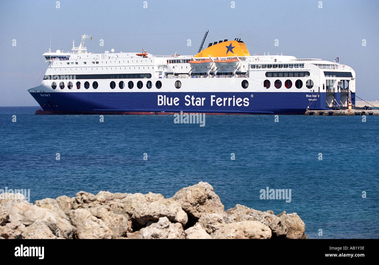 Blue Star Ferry Stock Photo - Alamy