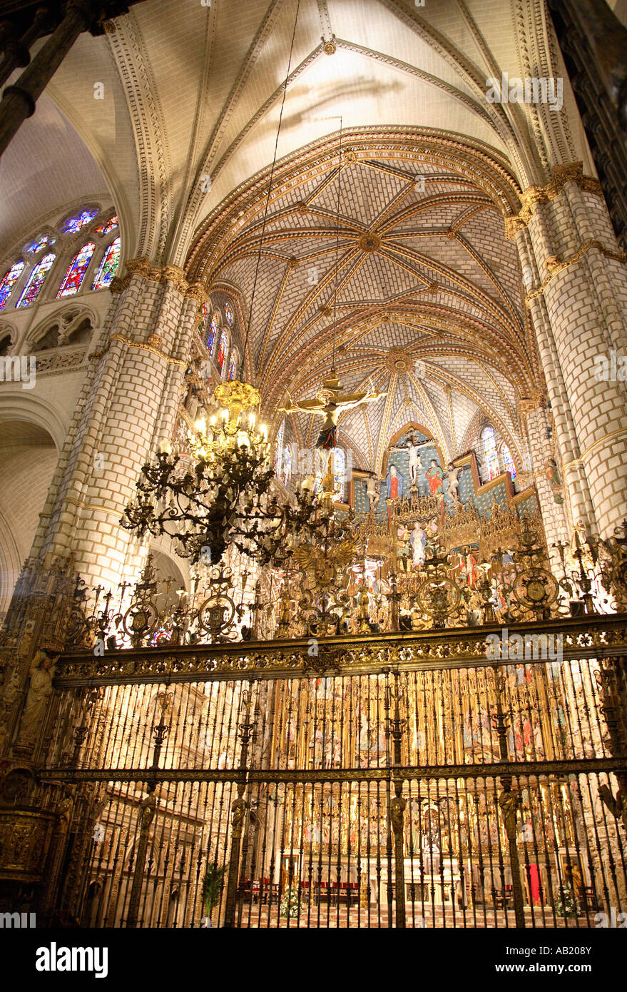 Interior of Toledo Cathedral, Castile La Mancha, Spain Stock Photo - Alamy