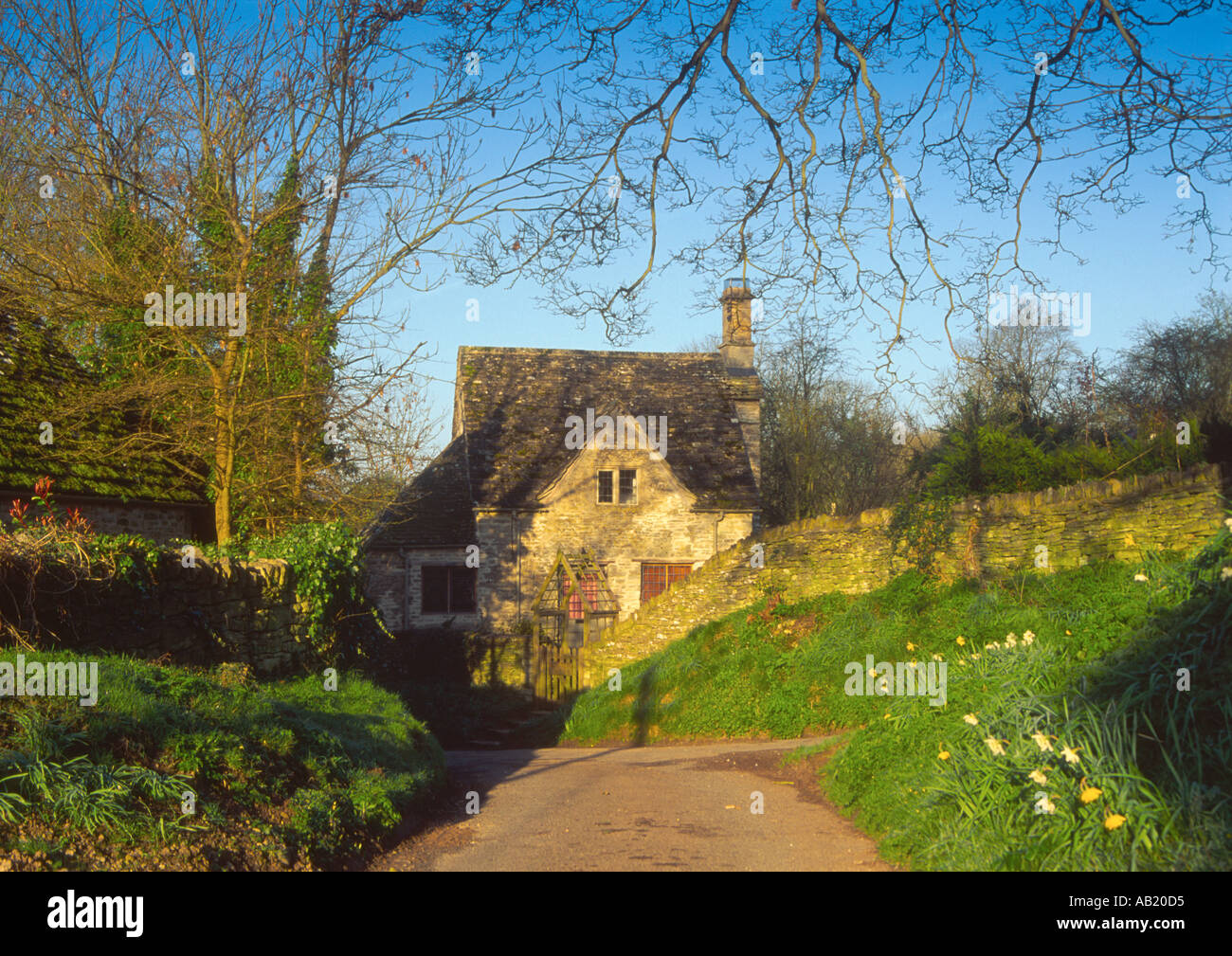Cottage at Ablington in Gloucestershire the Cotswolds England UK Stock ...