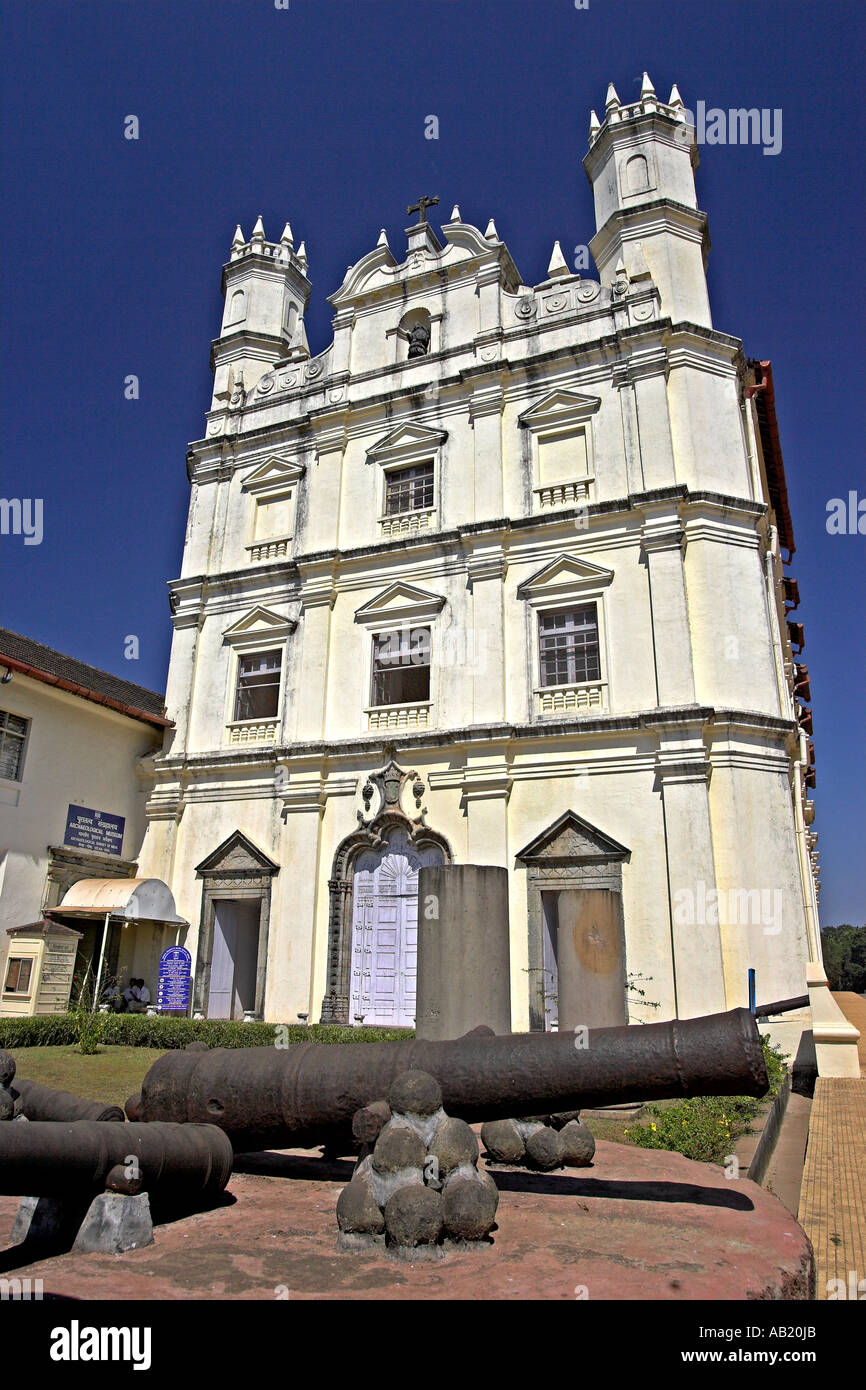 Portuguese colonial St Francis Church and Se Cathedral Old Goa Stock ...