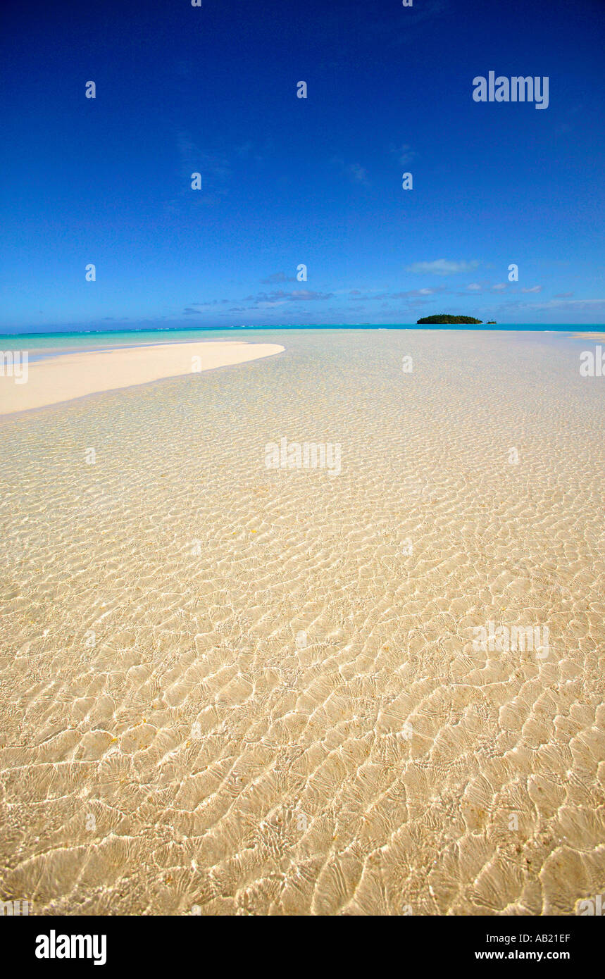 One Foot Island Aitutaki Cook Islands Stock Photo - Alamy