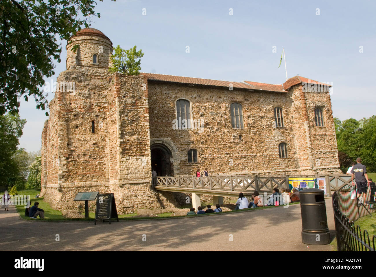 Norman Colchester Castle founded on the site of the Roman Temple of ...
