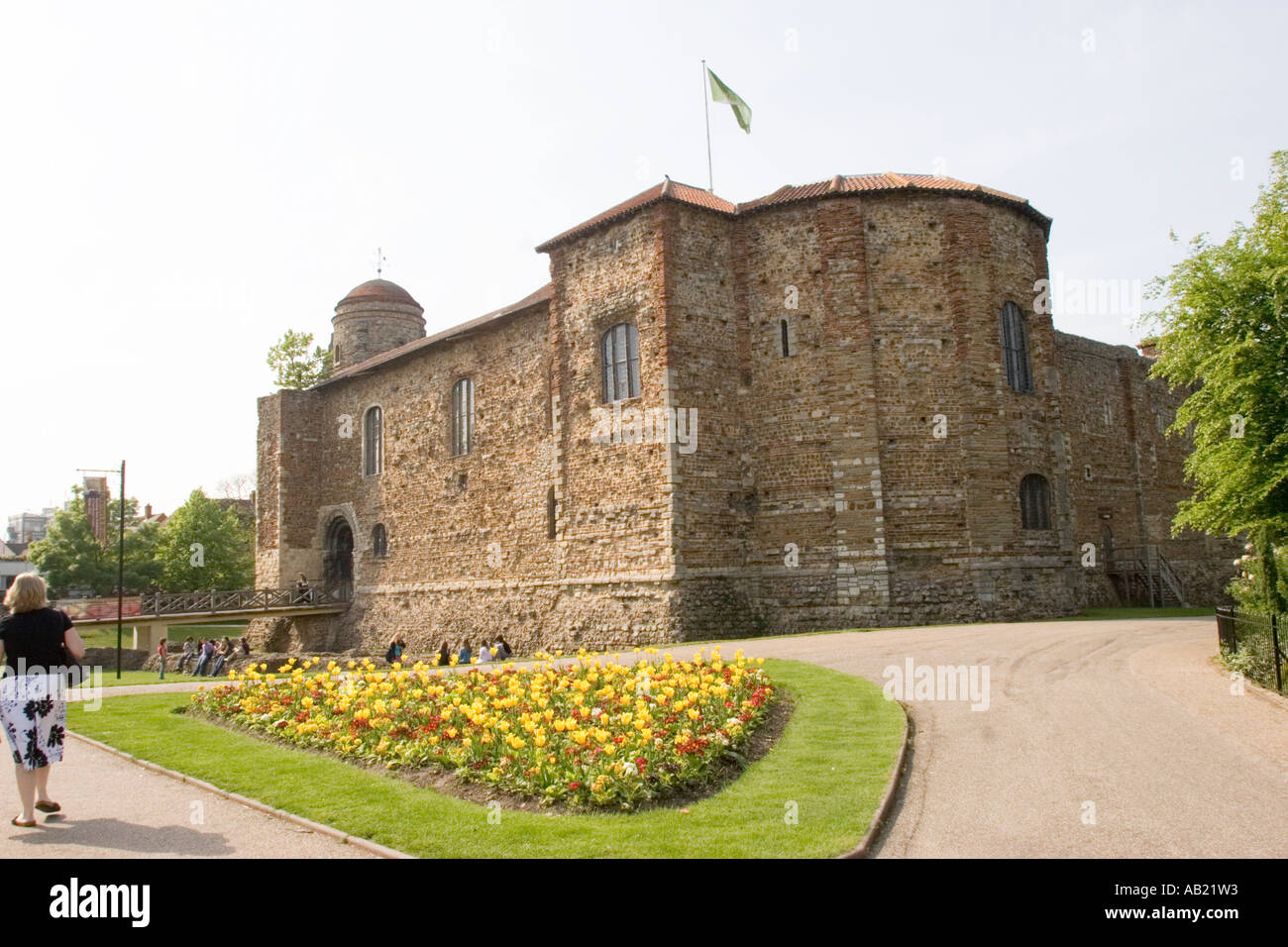 Norman Colchester Castle founded on the site of the Roman Temple of ...