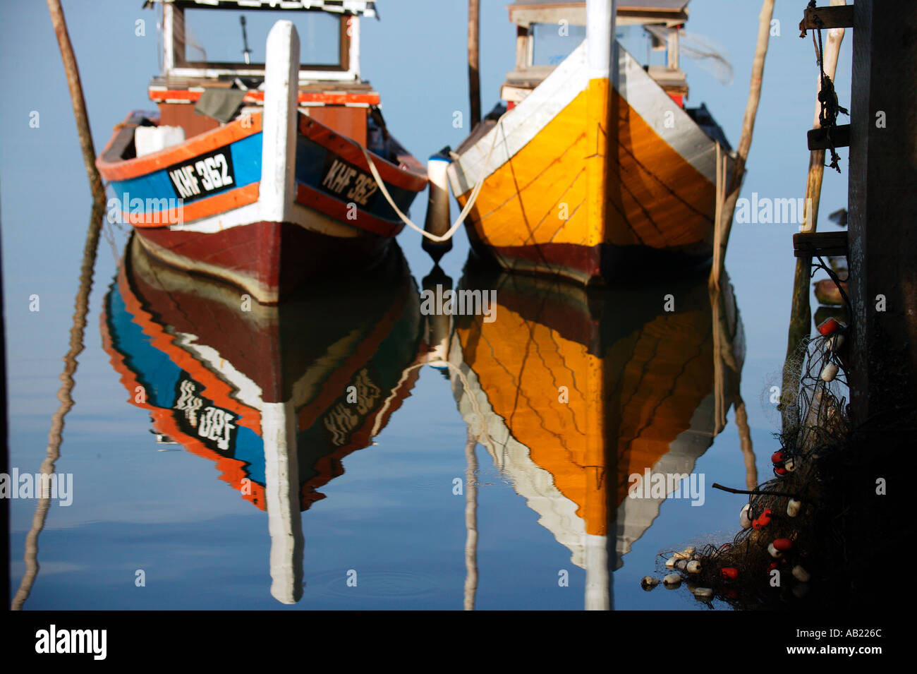 Local fishing boats Langkawi Island Malaysia Stock Photo - Alamy