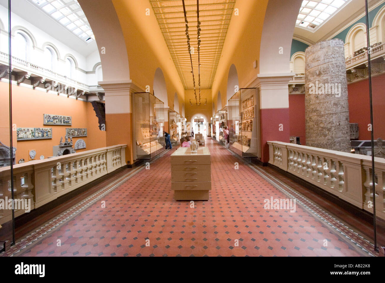 Gallery in the V&A Victoria and Albert Museum, South Kensington London ...