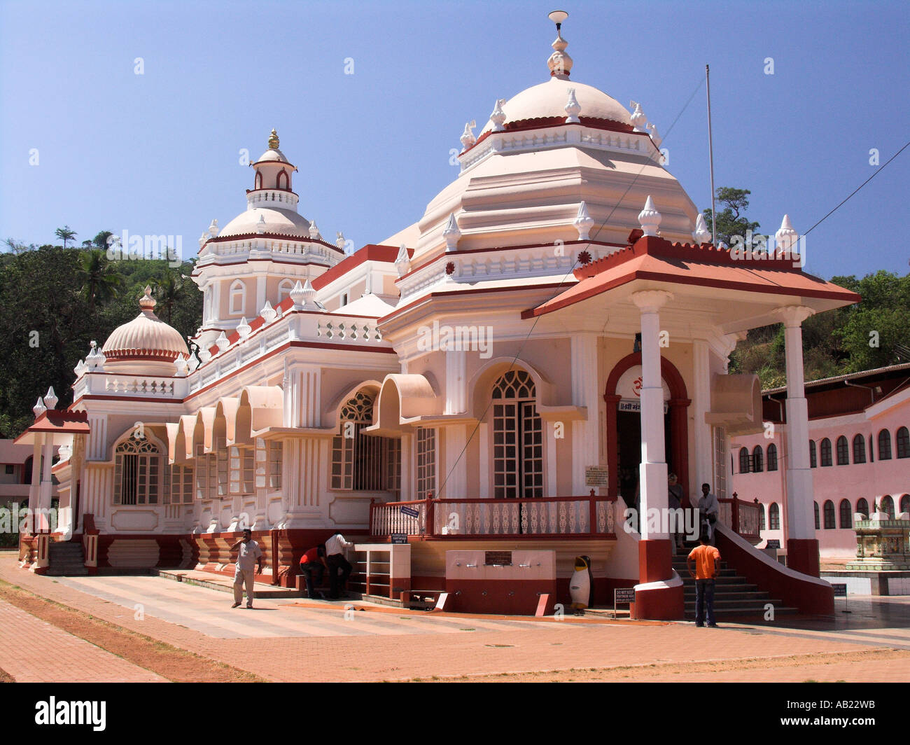 Shri Mangesh Temple at Mangeshi near Ponda Goa India Stock Photo - Alamy