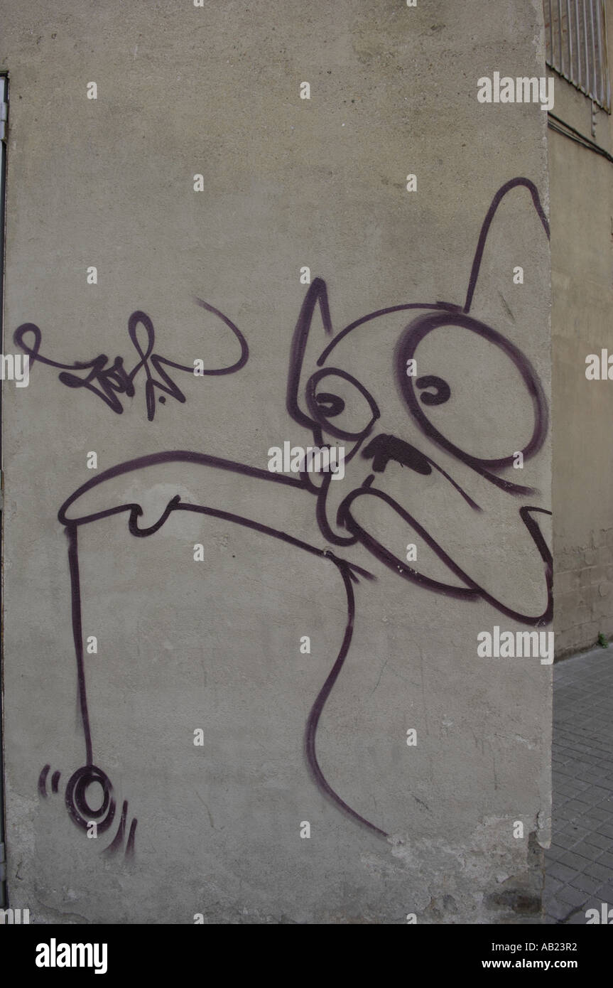 mouse yoyo sulk unhappy outline cartoon graffiti graf art arty street ...