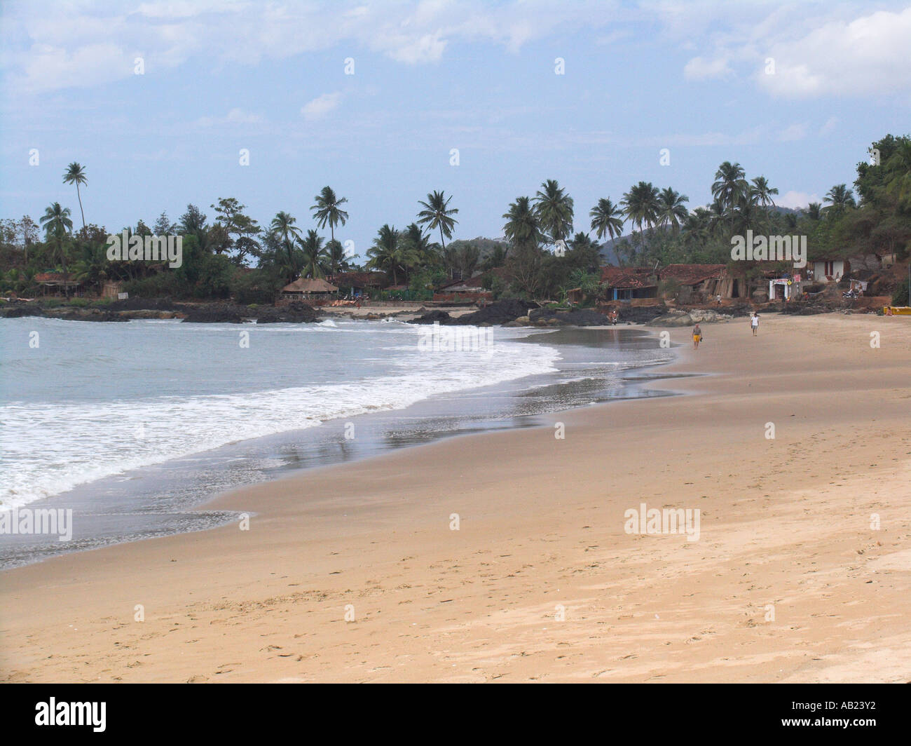 Quiet Patnem Beach south Goa India Stock Photo - Alamy