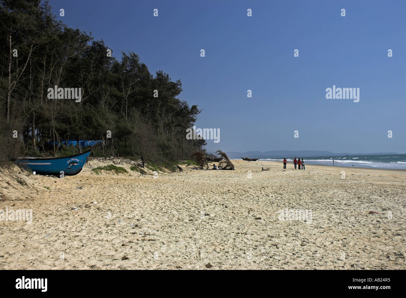 Quiet and undeveloped Varca Beach Goa India Stock Photo - Alamy