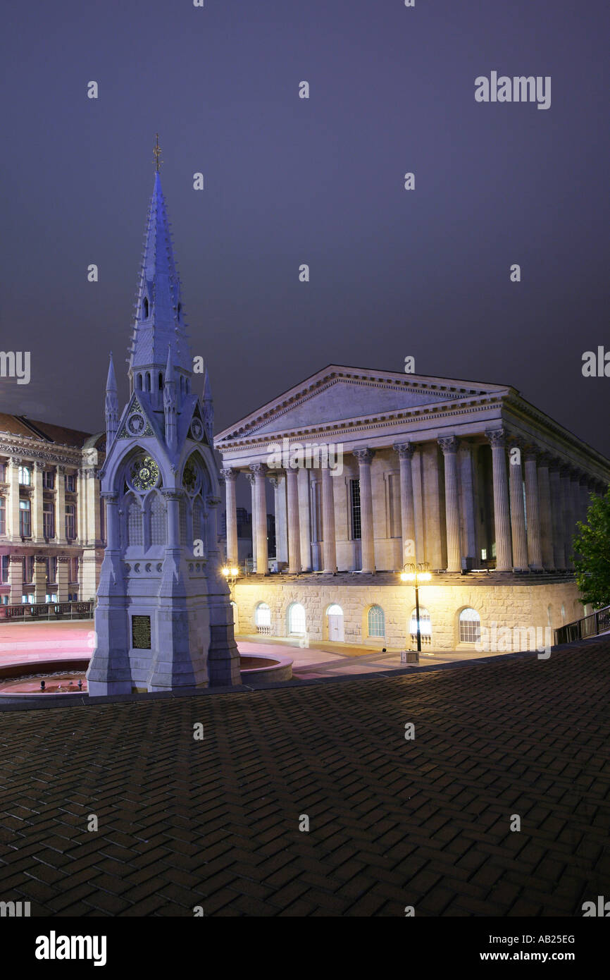 Chamberlain Square with Town Hall and Birmingham Museum and Art Gallery ...