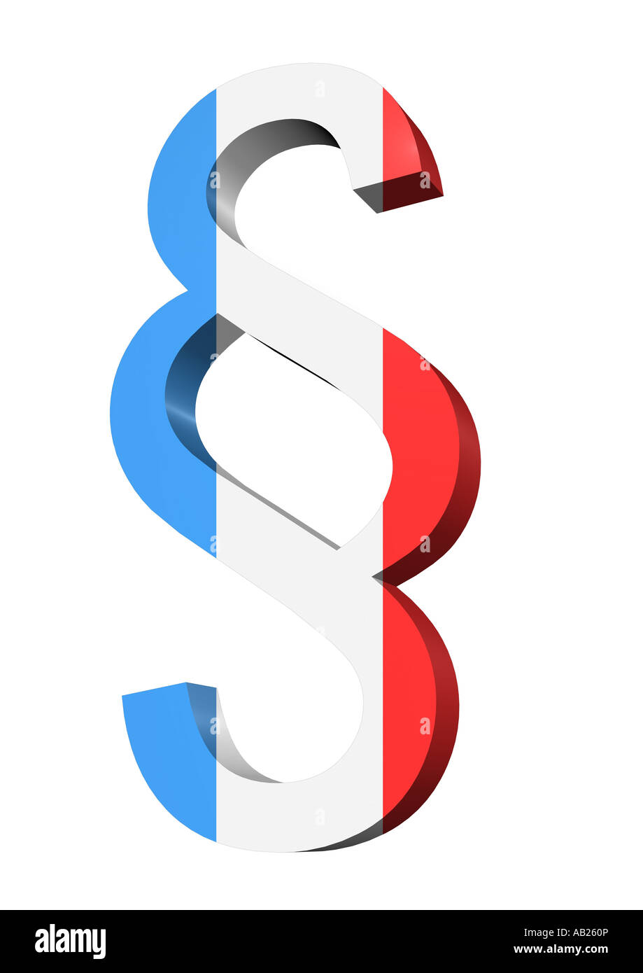 Paragraf sign with ensign colors Paragraphenzeichen in Landesfarben ...