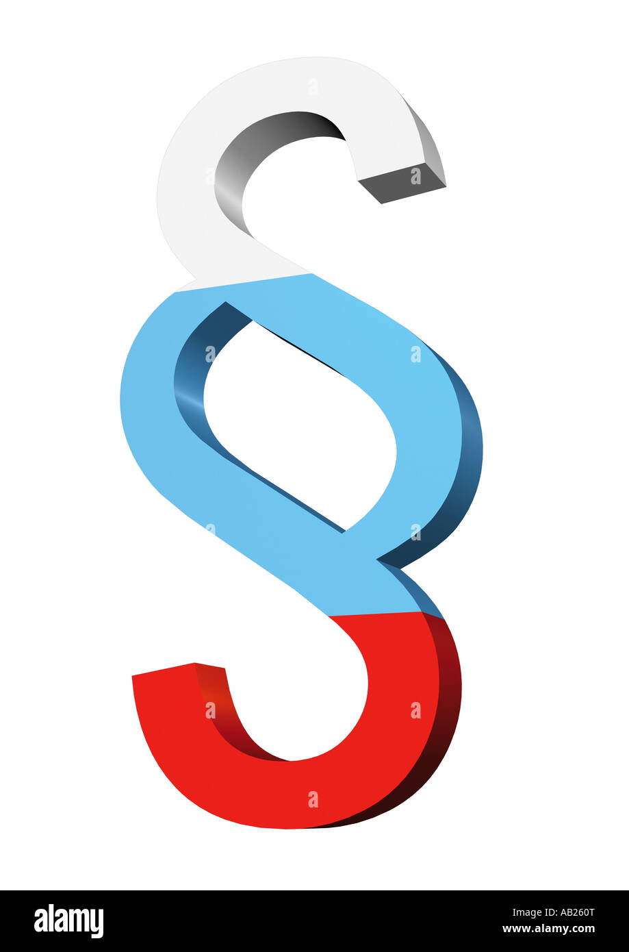 Paragraf sign with ensign colors Paragraphenzeichen in Landesfarben ...