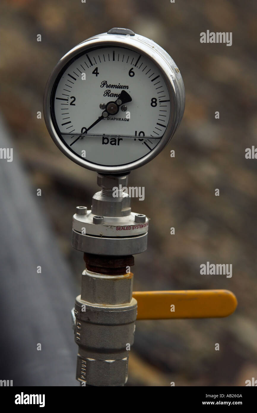 a water pressure gauge Stock Photo - Alamy