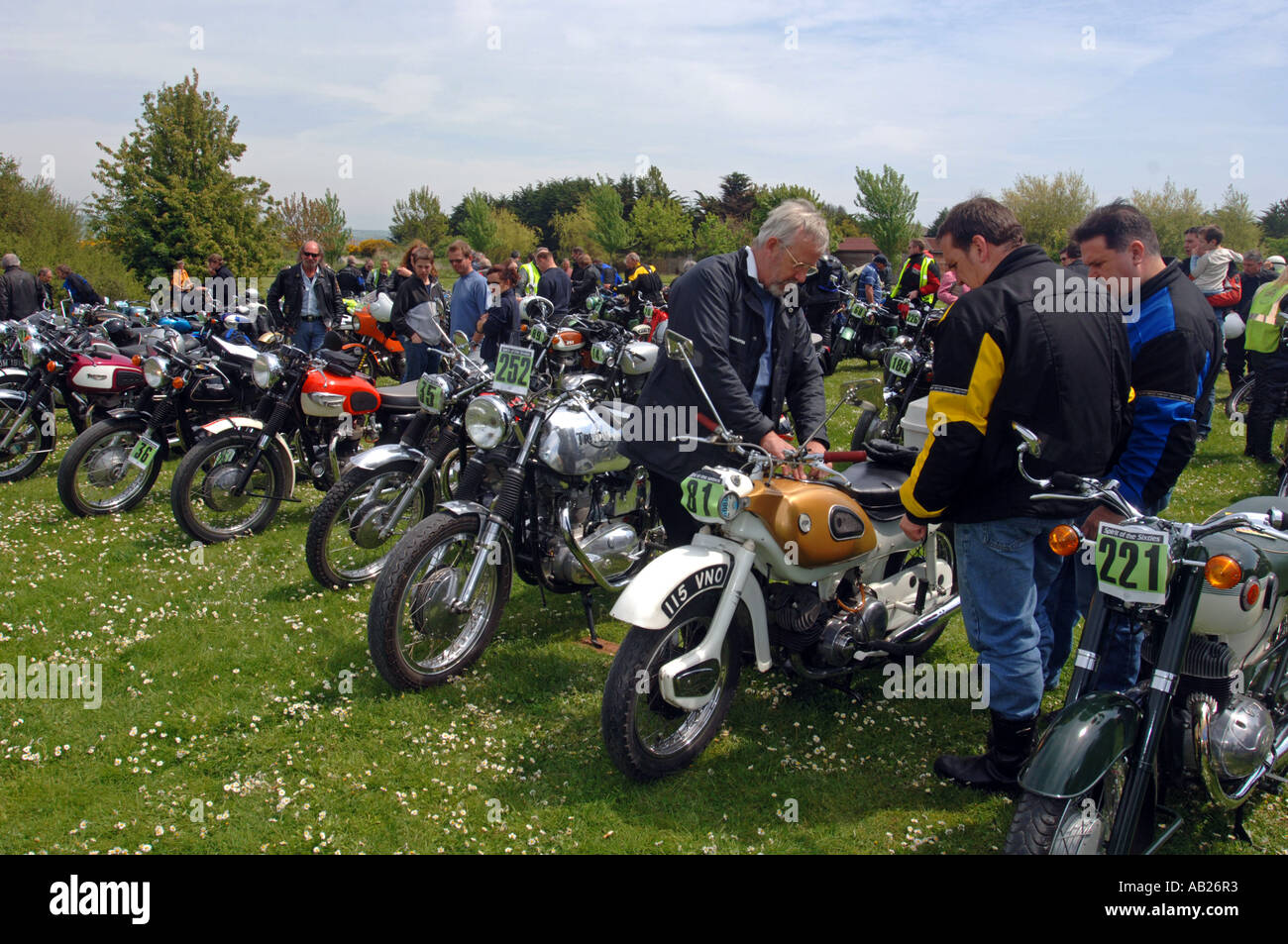 Vintage motorcycle rally hi-res stock photography and images - Alamy