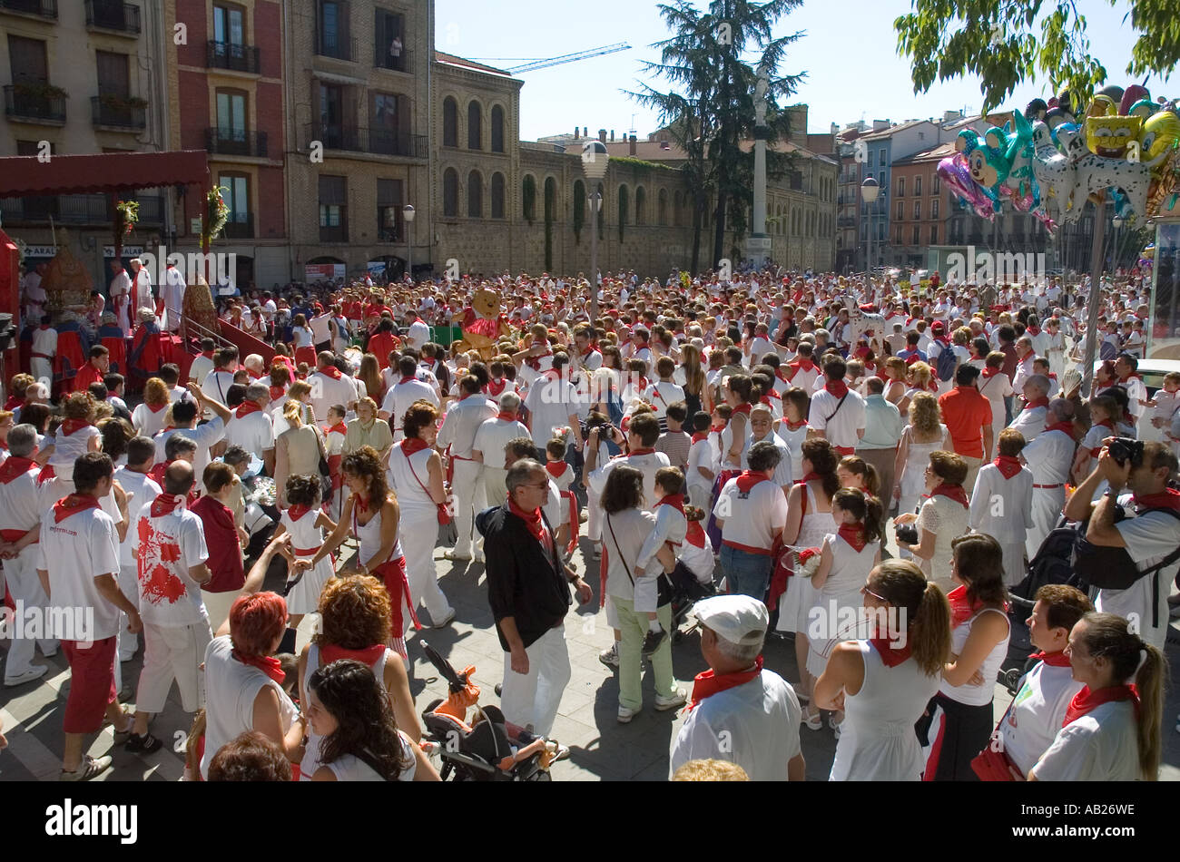 Fiesta de San Fermin, Pamplona, Navarra, Spain Stock Photo - Alamy