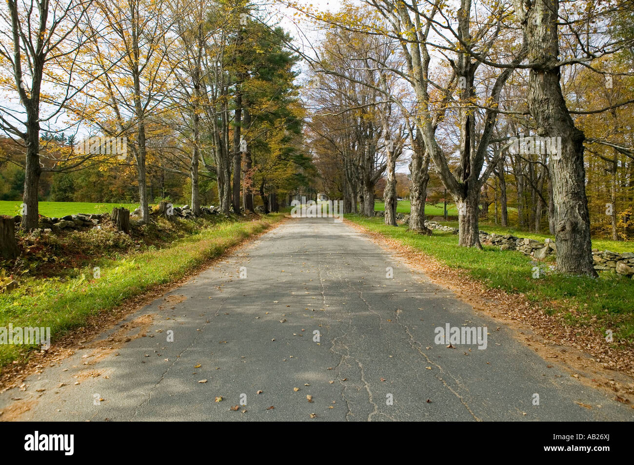 Backroads in autumn on Mohawk Trail in western Massachusetts New ...