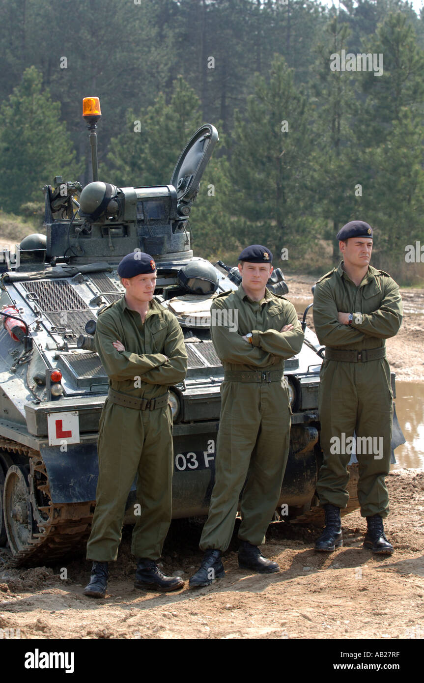 Soldiers during tank training at "The Armour Centre" at Bovington in ...