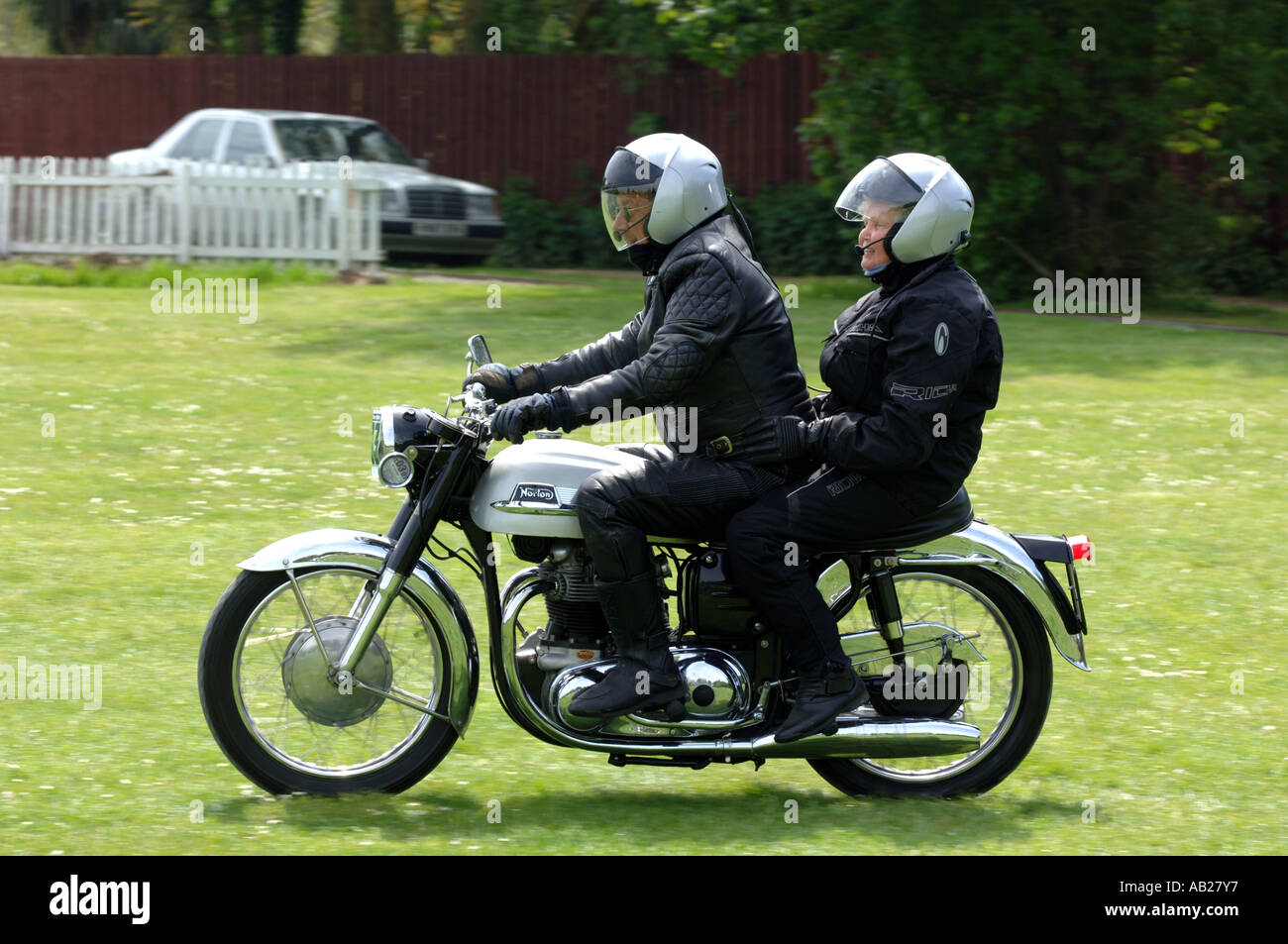 Vintage Norton motorcycle, Britain UK Stock Photo - Alamy