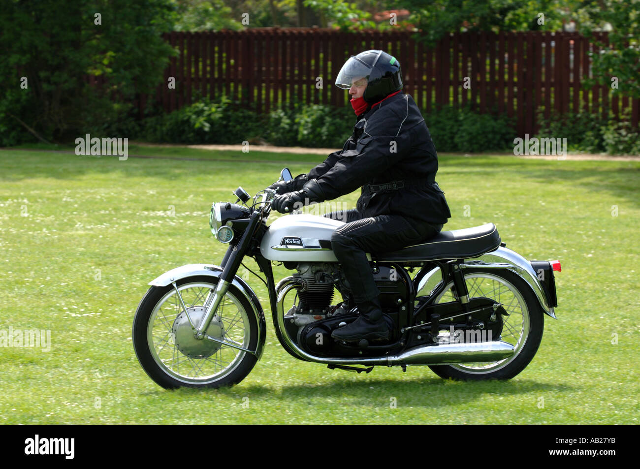 Vintage Norton motorcycle, Britain UK Stock Photo - Alamy