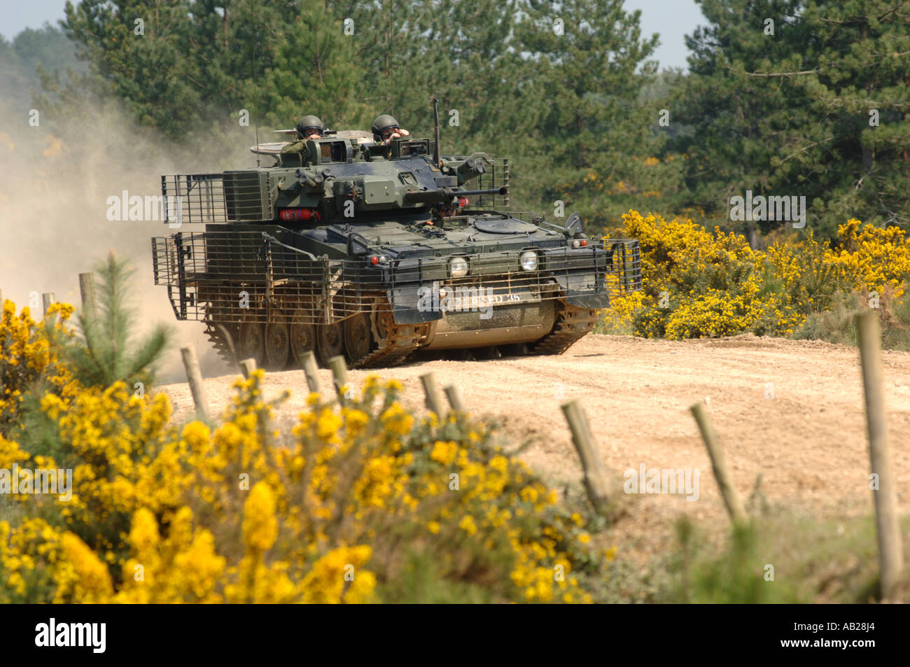 Scimitar tank during tank training at "The Armour Centre" at Bovington ...