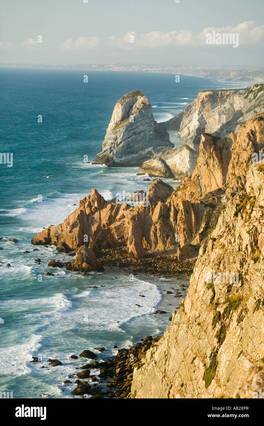 Cliffs of Cabo da Roca on the Atlantic Ocean in Sintra Portugal the ...