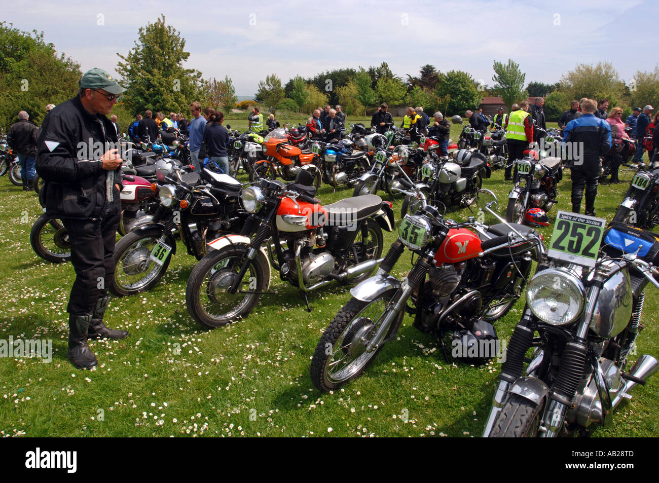 Vintage motorcycle rally hi-res stock photography and images - Alamy