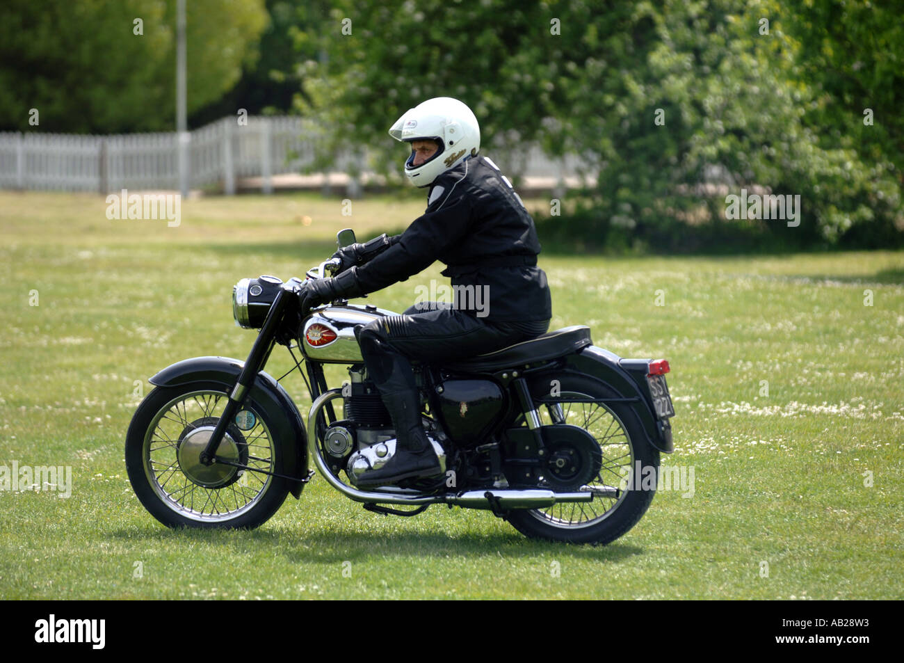 Vintage BSA motorcycle, Britain UK Stock Photo - Alamy