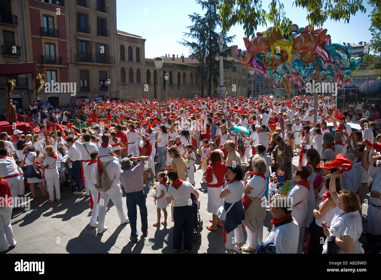 Fiesta de San Fermin, Pamplona, Navarra, Spain Stock Photo - Alamy