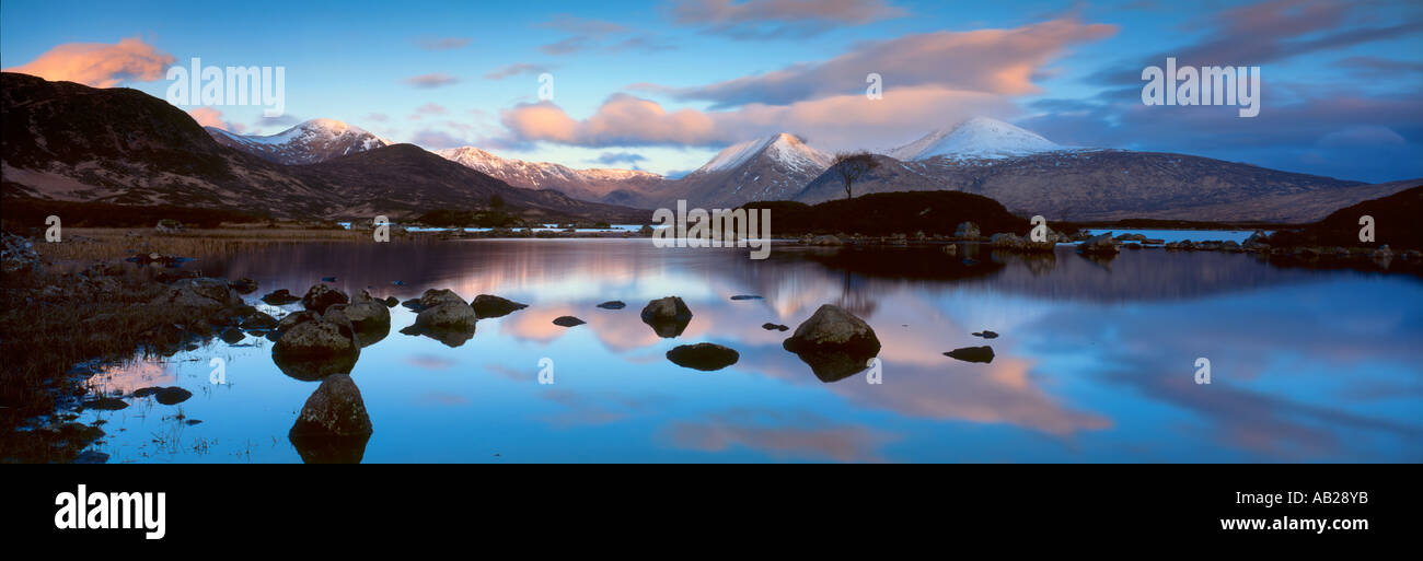 Loch Rannoch at Dusk Perthshire Scotland UK Stock Photo - Alamy