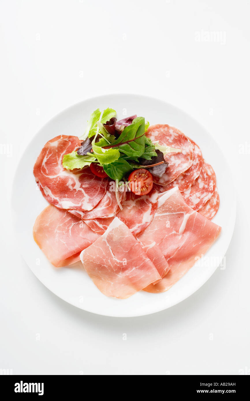 Italian cold cuts platter FoodCollection Stock Photo - Alamy