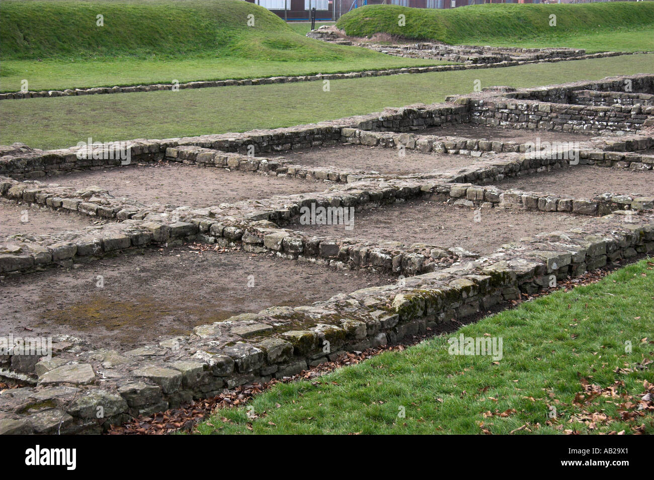 Barracks Roman Amphitheatre Caerleon Newport South East Wales Stock ...