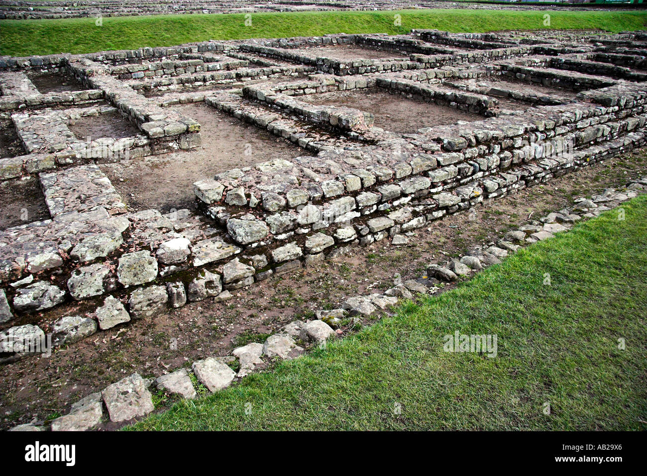 Barracks Roman Amphitheatre Caerleon Newport South East Wales Stock ...