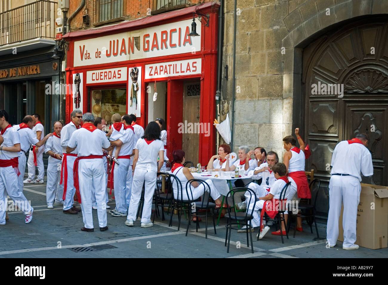 Fiesta de San Fermin, Pamplona, Navarra, Spain Stock Photo - Alamy