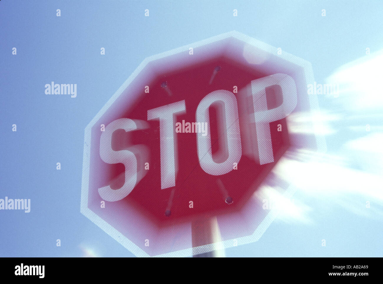 stop signal stop sign in Hungary Stock Photo - Alamy