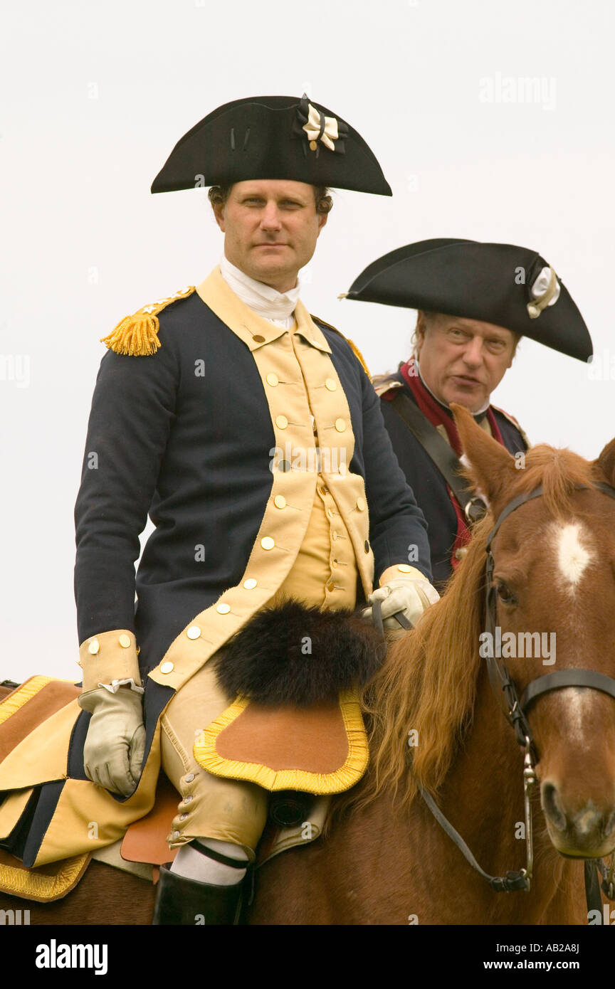 General George Washington and Major General Benjamin Lincoln confer ...