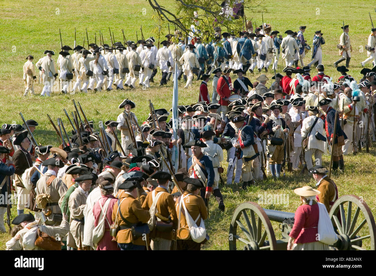 Re enactment of Attack on Redoubts 9 10 where the major infantry action ...