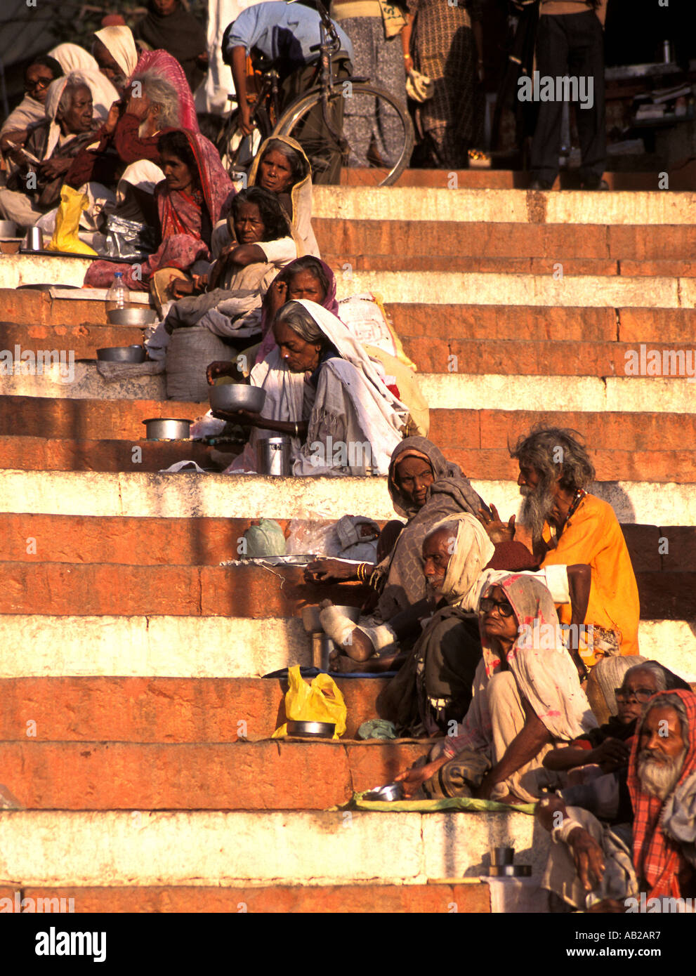 The Bread Line - River Ganges Stock Photo - Alamy