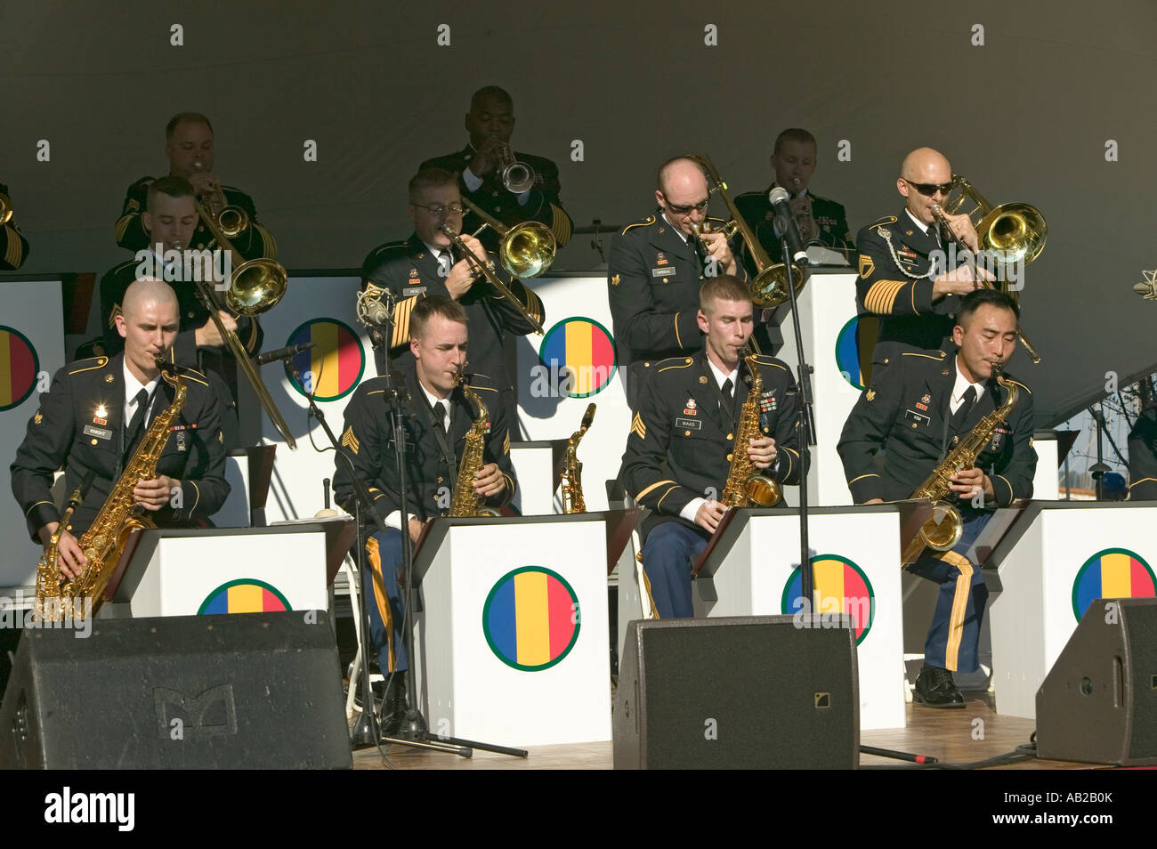 Concert by the U S Army Training and Doctrine Command Band a jazz band ...